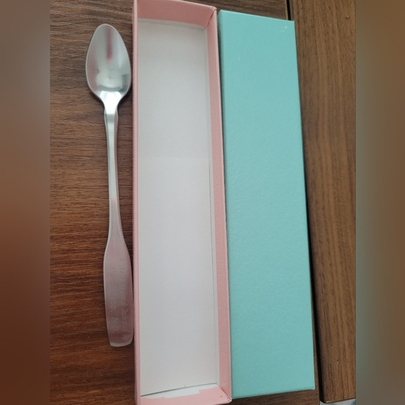 Kitchen | Silver Spoon With Pink And Blue Box | Poshmark